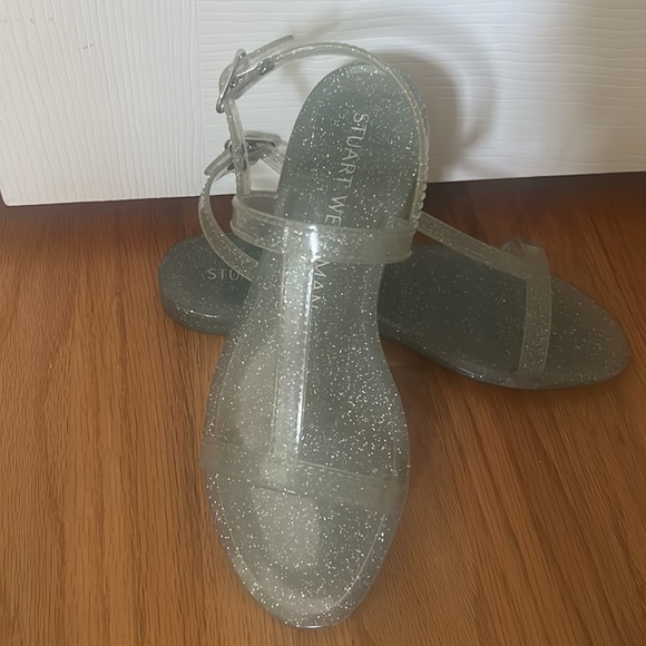 Stuart Weitzman | Shoes | New Stuart Weitzman Millie Jelly Silver ...